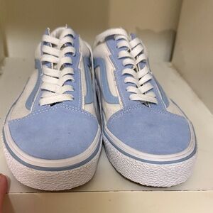 Vans | Shoes | Vans Sky Blue And White Womens Sneakers | Poshmark